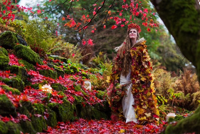Autumn Leaf Cloak By Amanda Randell - Botanical Brouhaha